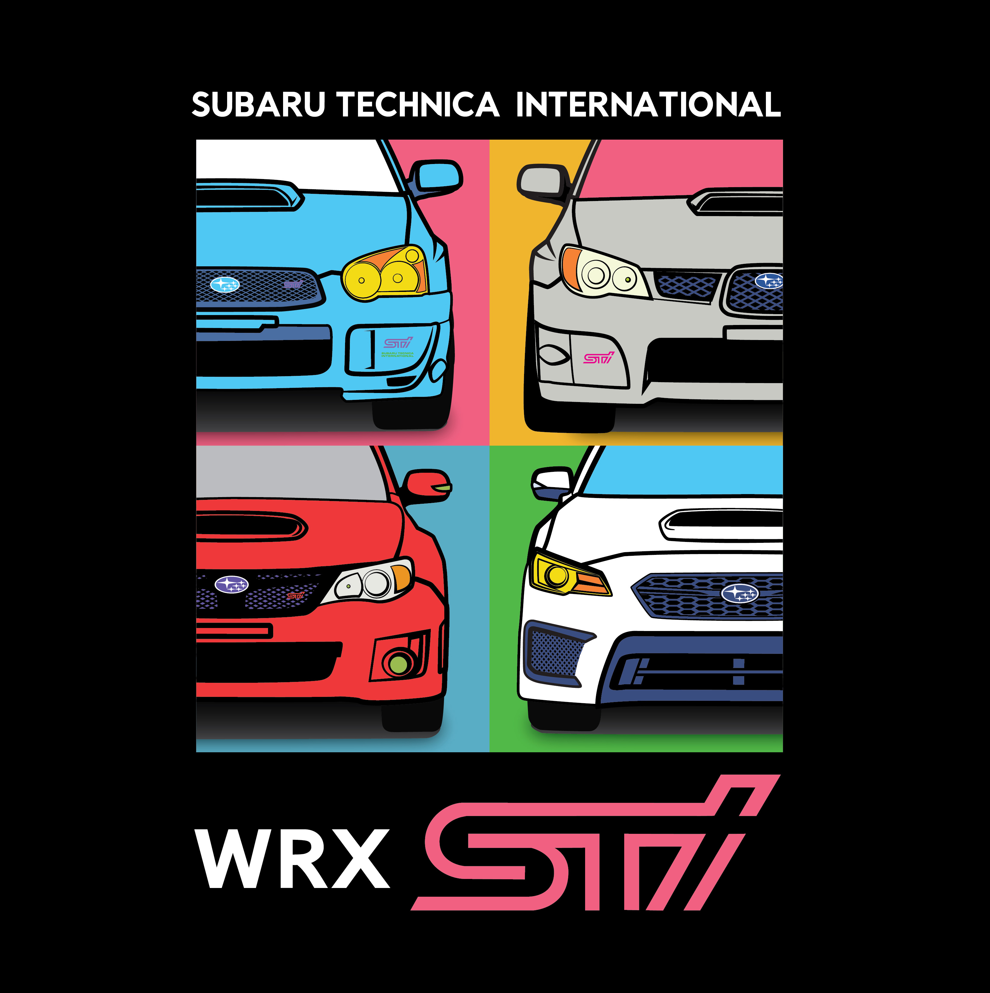 Subaru STi Generations inspired by Andy Warhol – Jenny Girardot's Portfolio